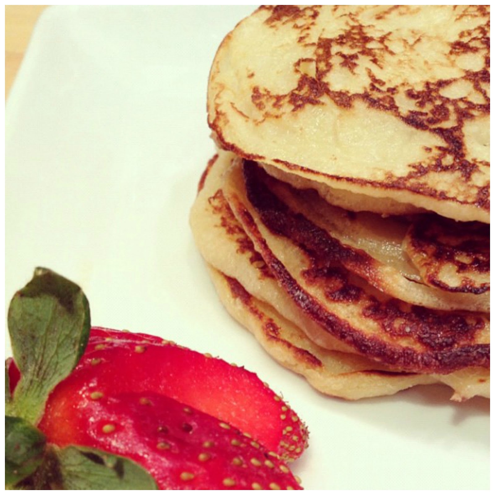y tan flamenca!: receta: tortitas - recipe: pancakes