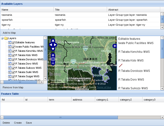 Debianでka-Mapのメモ プラスOpenLayers とGeoExt: 38 - 外部サービスを利用する 2 - Microsoft 地図 Bing Map