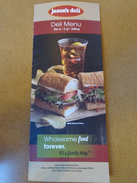 Walkabout With Wheels Blog: First Lunch @ Jason's Deli in Gilbert, Arizona