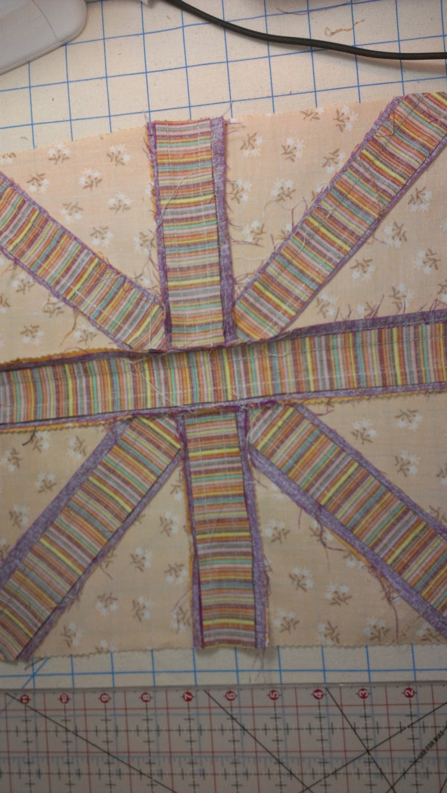 SewBerryPatch: Union Jack quilt block tutorial