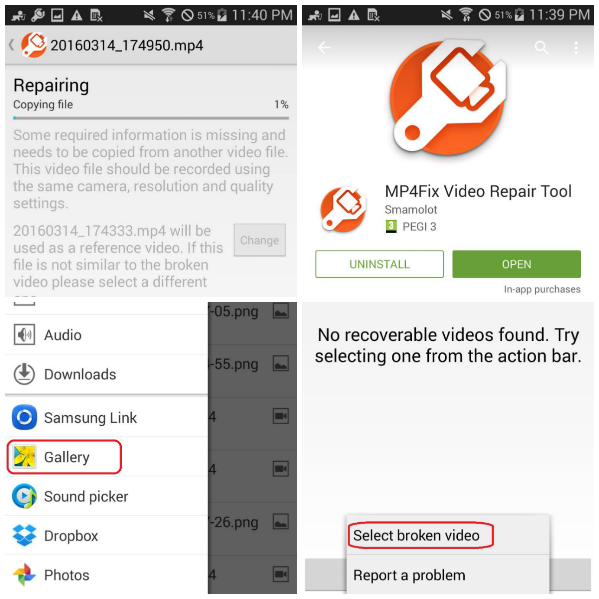 طرق حل مشكلة الفديوهات المعطوبة وظهور رسالة Can't Play this Video في ...