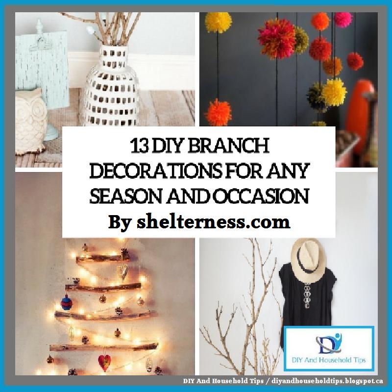 DIY And Household Tips: 13 DIY Branch Decorations For Any Season And ...