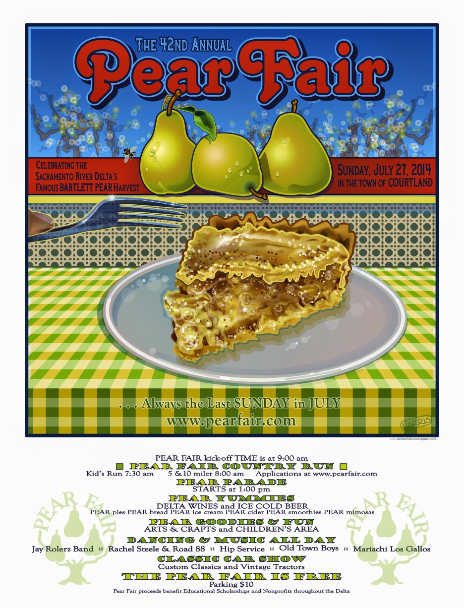 Dan Draws . . .: 2014 PEAR FAIR POSTER
