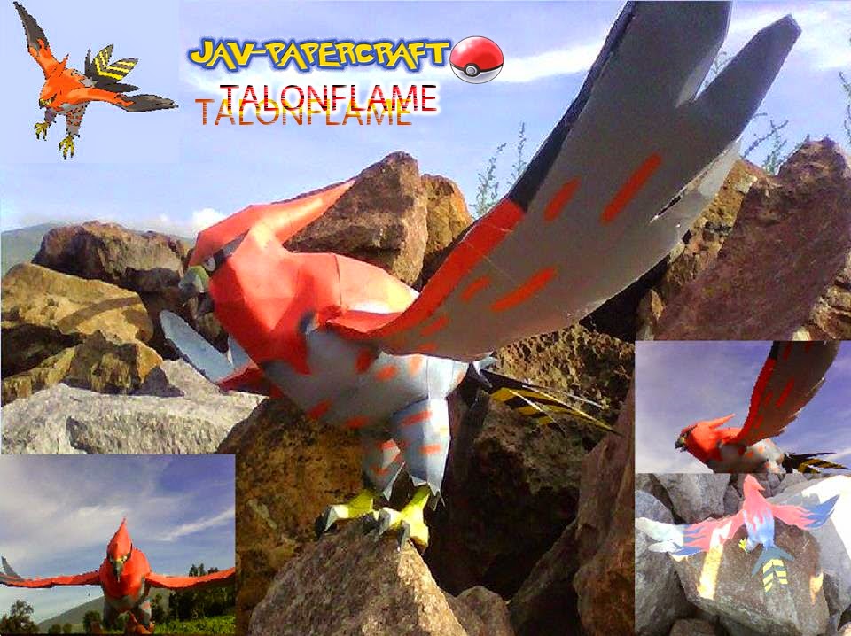 Pokemon Talonflame Papercraft | Papercraft Paradise | PaperCrafts ...