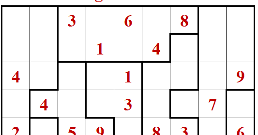 Irregular Sudoku Puzzle (Fun With Sudoku #279)