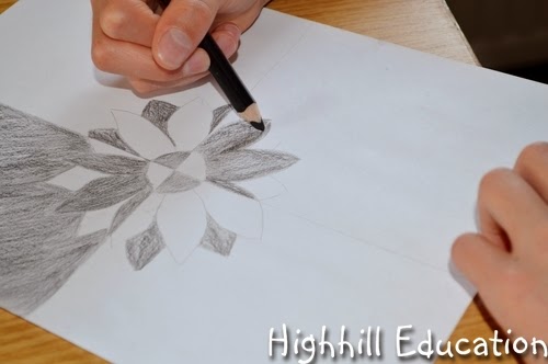 Highhill Homeschool: Negative-Positive Balanced Art
