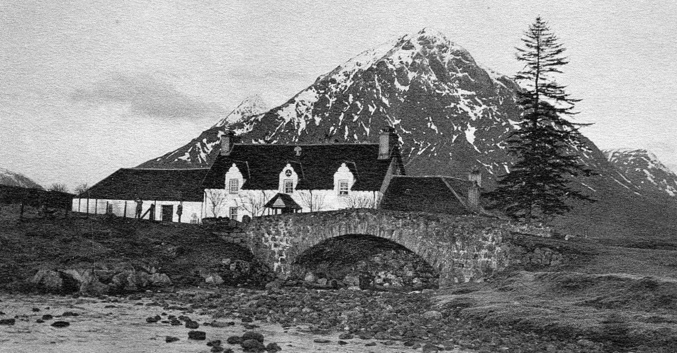 Tour Scotland: Old Photographs Kingshouse Hotel Glencoe Scotland