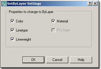 Cad Lisp and Tips: Tip : Change to Bylayer