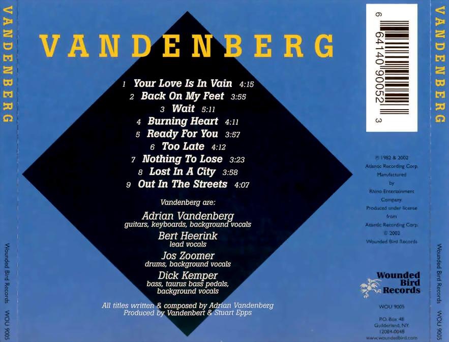 WHERE METAL RULES: VANDENBERG - VANDENBERG (1982)