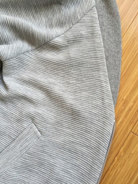 Diary of a Chain Stitcher : Grey Ribbed Knit Rigel Bomber