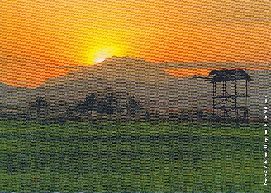 Postcard A La Carte: UTC+08:00 ASIA - Malaysia - Sabah - Sunrise Sunset