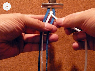 Paracord Lovers/パラコードラヴァース : パラコードを編む-1......本の通りにやってみよう！4 STRAND ...