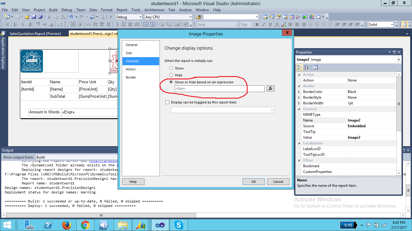 Microsoft Dynamics AX: Report images change based on company name