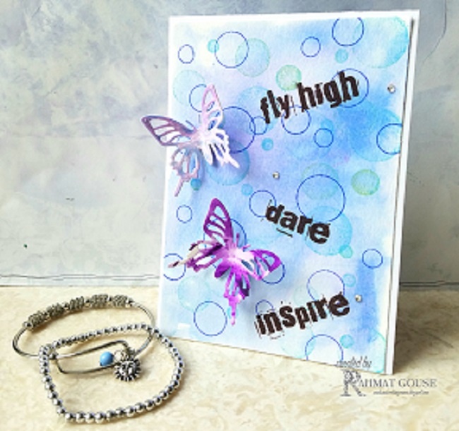 Butterfly Challenge: #65 Butterflies + H is for Hoops and/or Harebell.