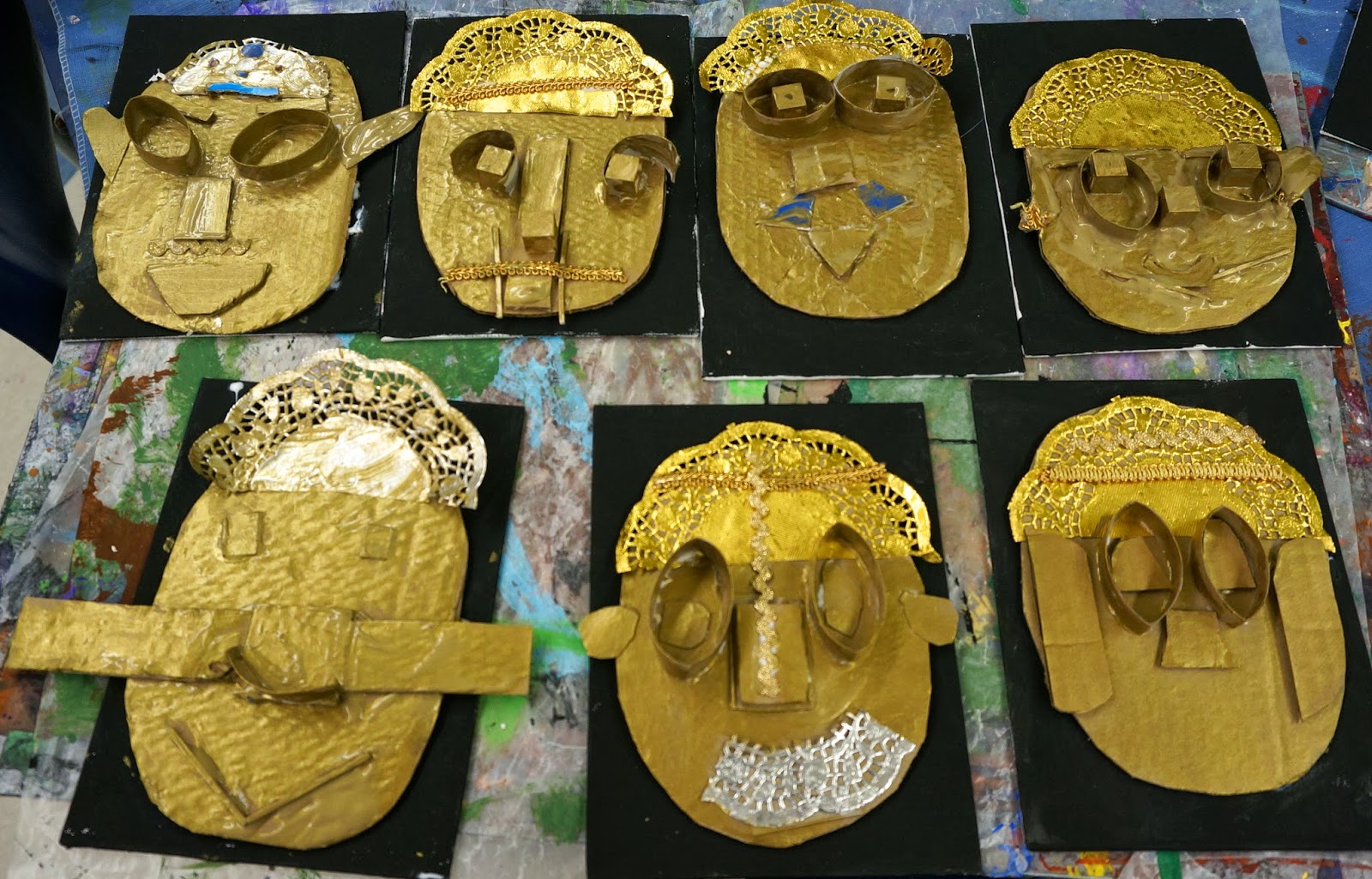 that artist woman: Peruvian Masks