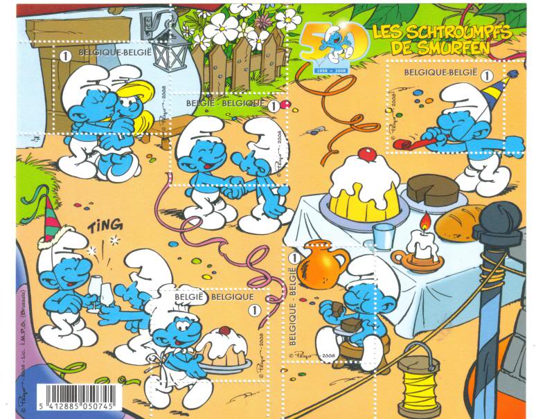 Let me take you on a philatelic trip......: Smurfs' 50th Anniversary ...