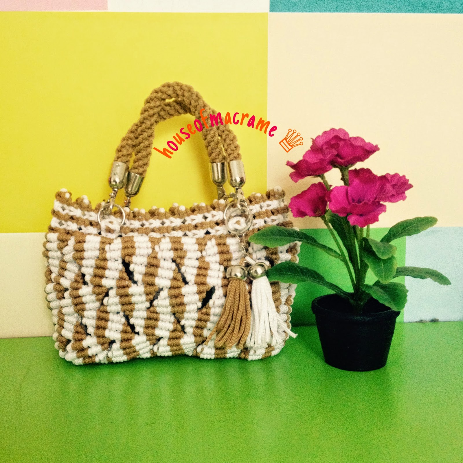 RoeMi (Roemah kreasi Mami): cara mengkombinasikan warna dalam tas macrame