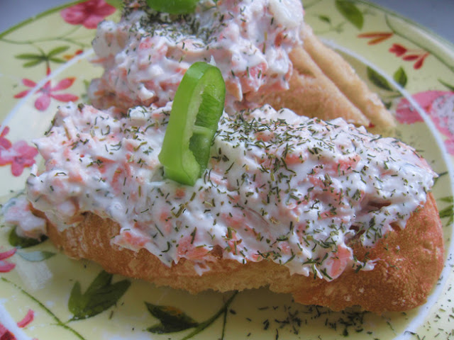 mis recetas dulces y saladas: pincho de salmón y queso