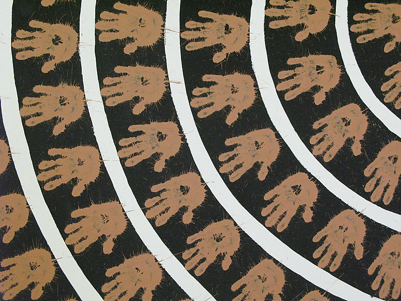 Welcome to E.D.N.A...: Richard Long, Tiger Hands, 2008...