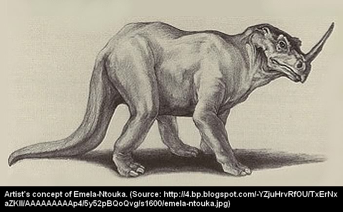 Unknown Dinosaur-like reptile or Hoofed Mammal of Central Africa.