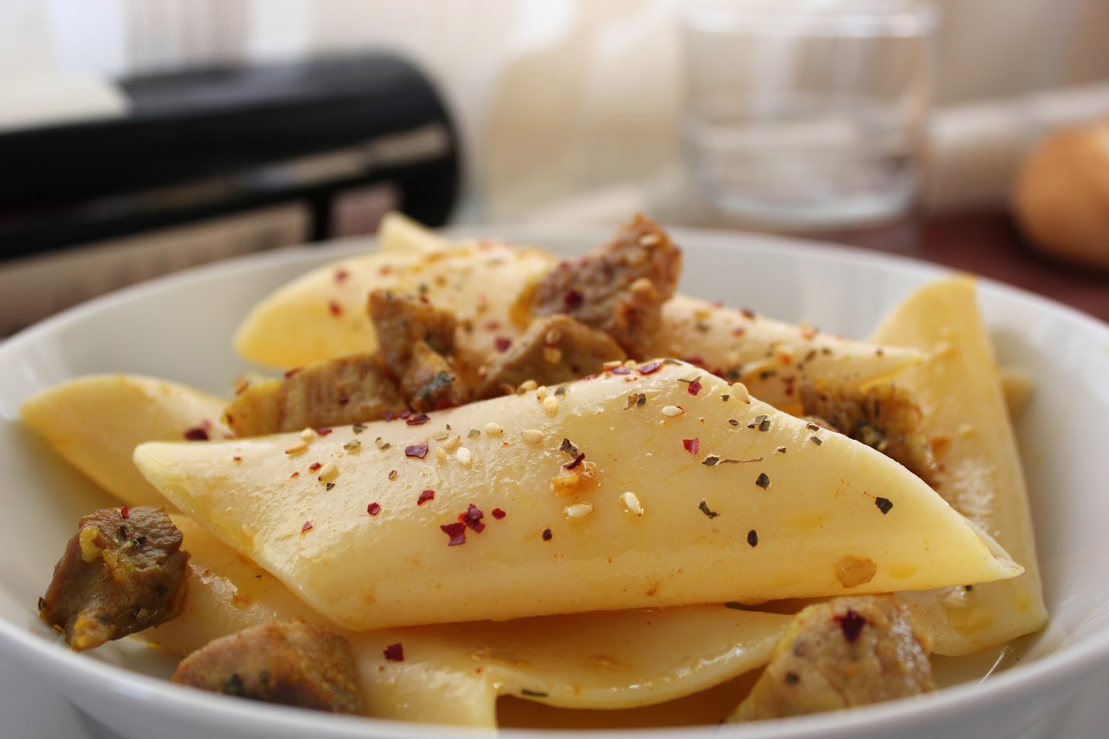 Pennoni Especiado con Carne - Cocinando con las Chachas
