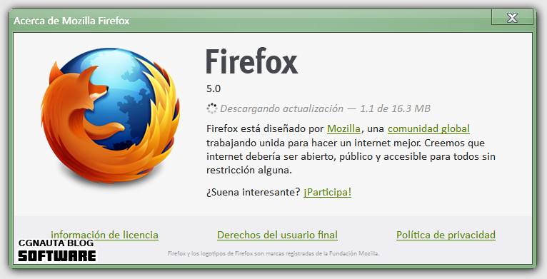 Firefox 5.0 Release Candidate versión final - CGnauta blog