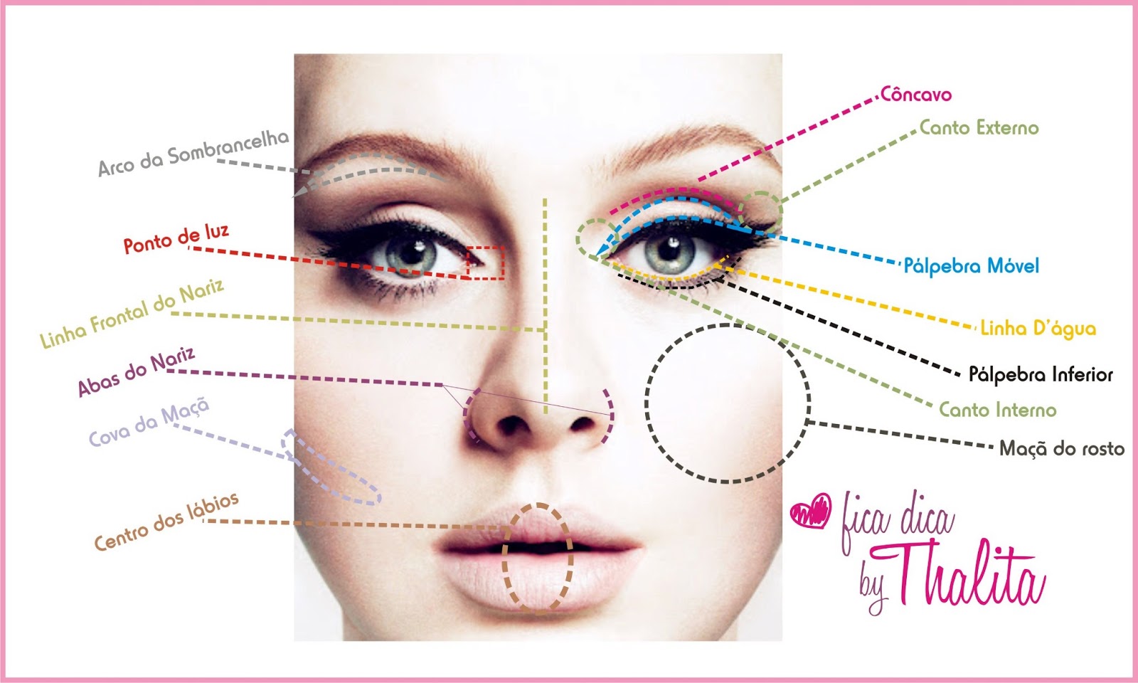 Nomes Das Partes Do Rosto