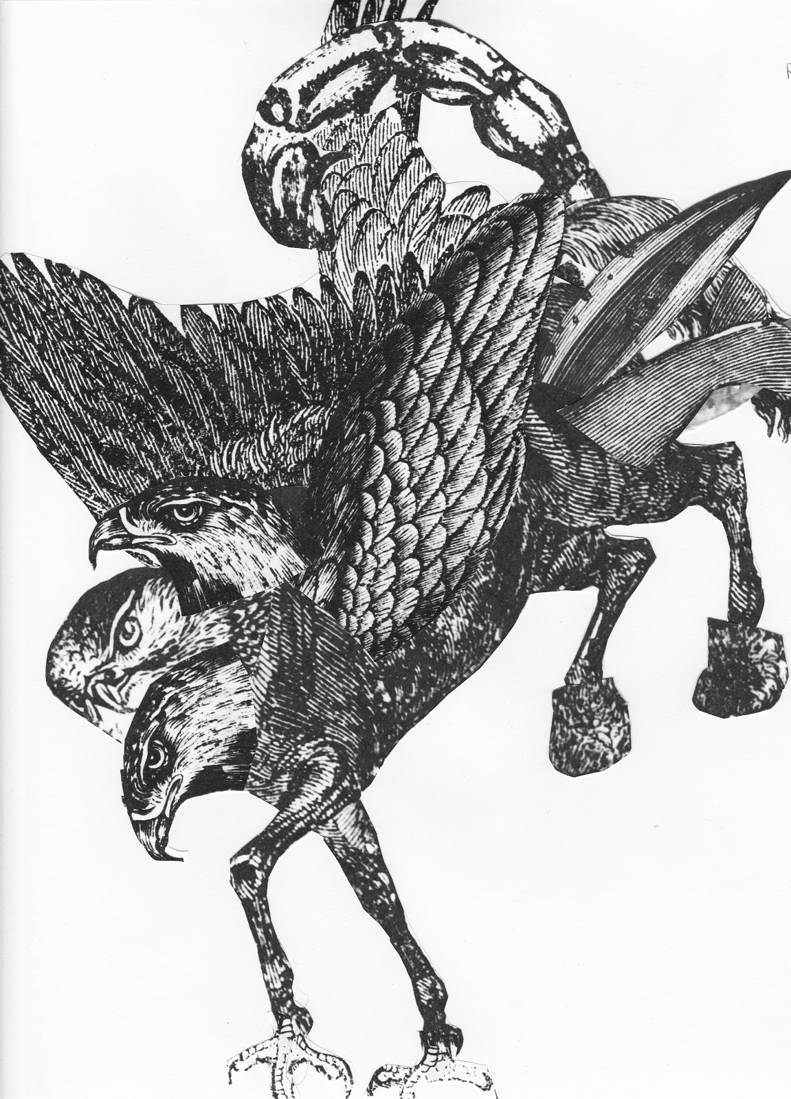 Voilà Art Room: Mythical Creatures Collage