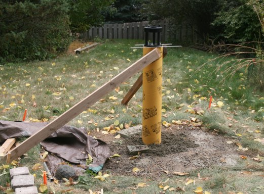 The Net of Stars: DIY Concrete Pier for a medium-sized SCT