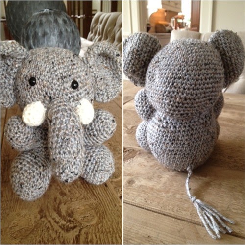 Annoo's Crochet World: Elphy the elephant