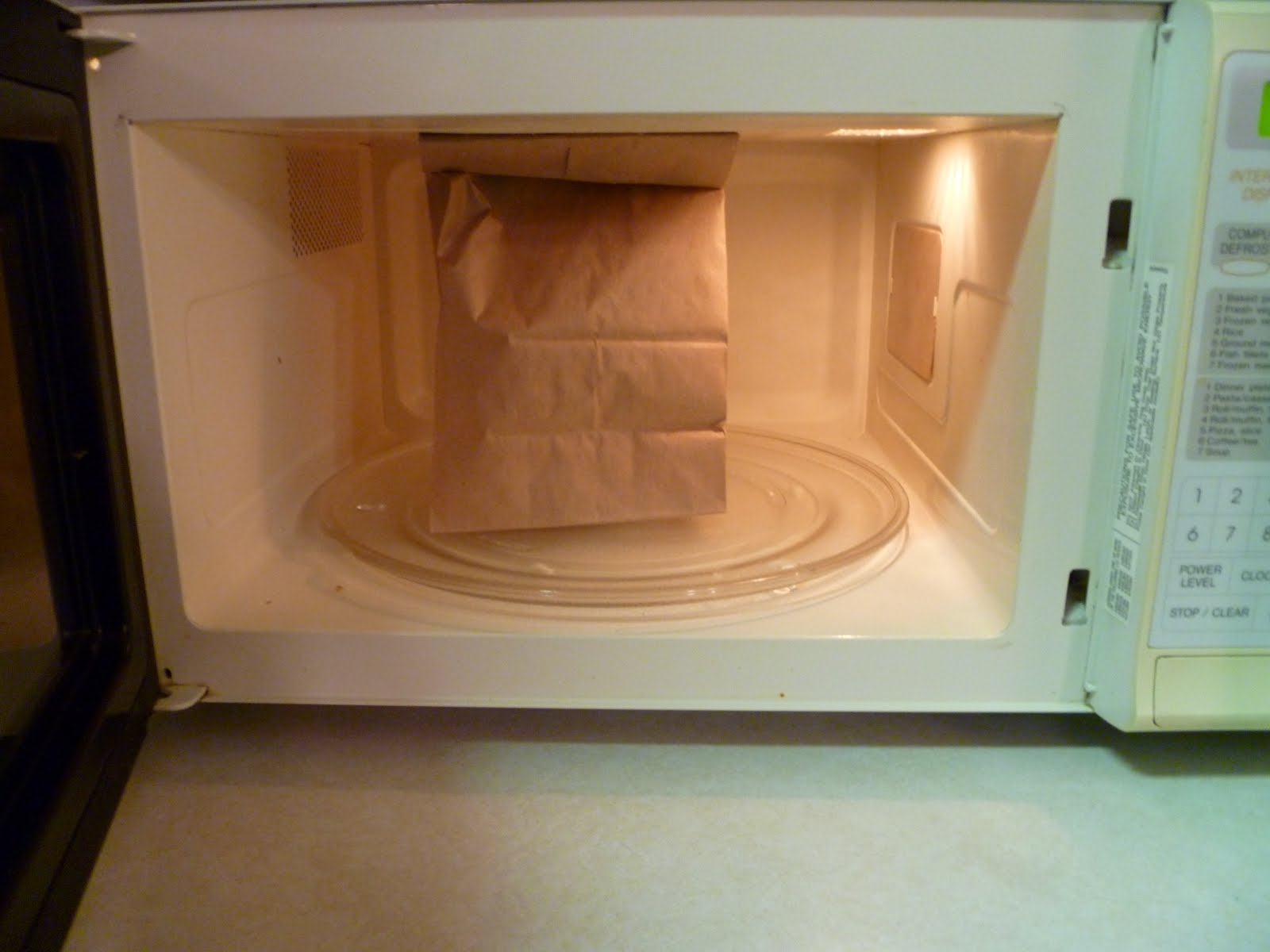 Stick it in the microwave. It will start out like this...