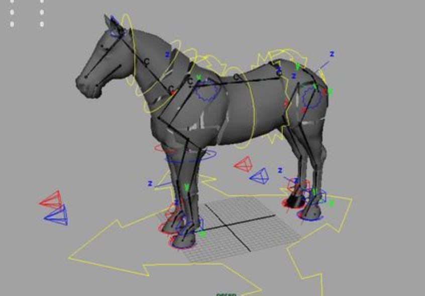 Animation Blog: Recommended Free Animation Rigs - Rhett The Clydesdale