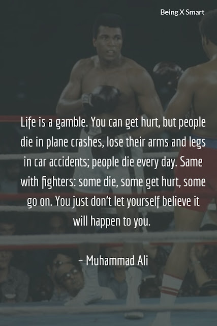 Best Muhammad Ali inspirational quotes about life and success.