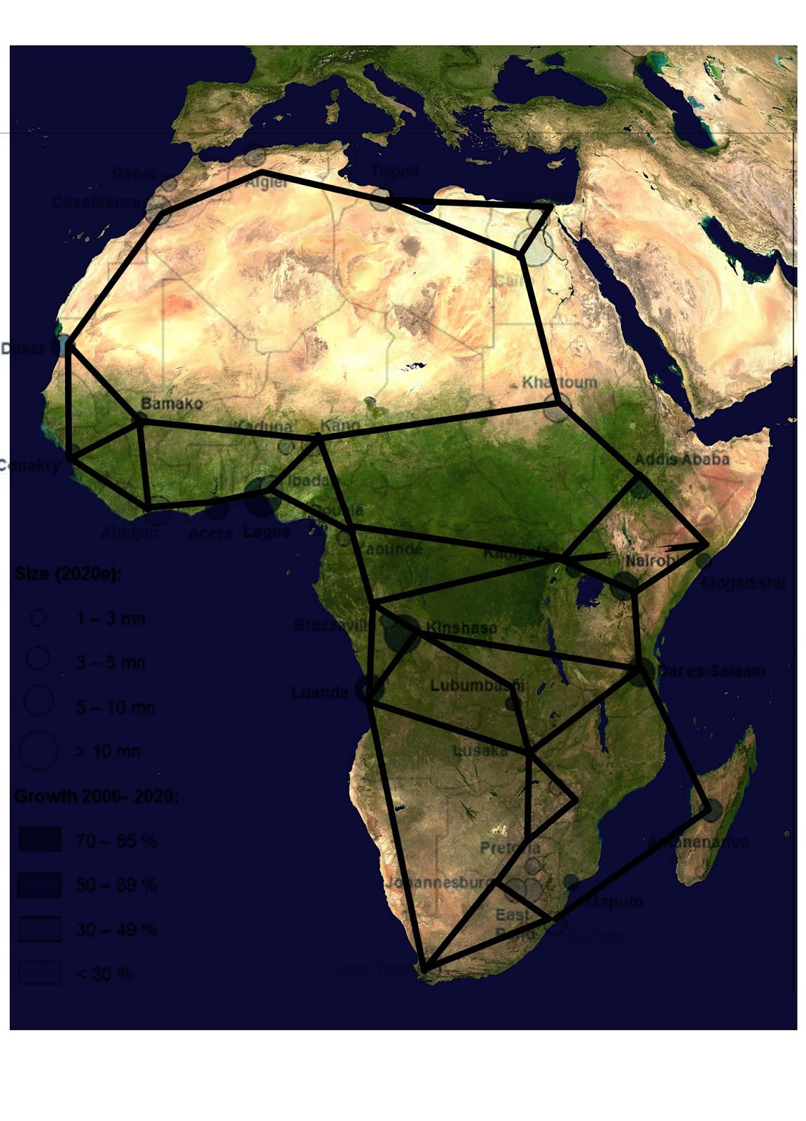 My Creative Journey: Power Grid Africa Map