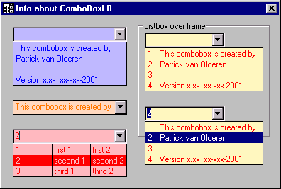 Multi Column Combo Box ActiveX | VB Source Code