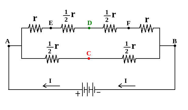 Physics 12: How to Find Equivalent Resistance of Resistor Cube?