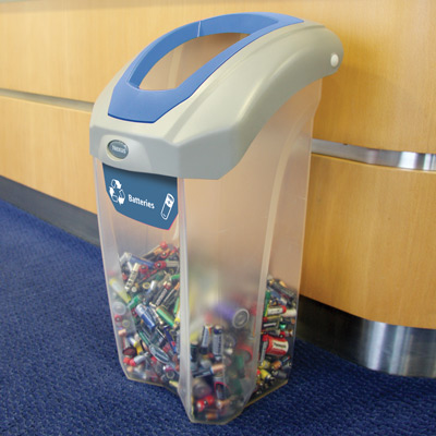 Battery Recycling Box - How to recycle batteries?: Indoor battery ...