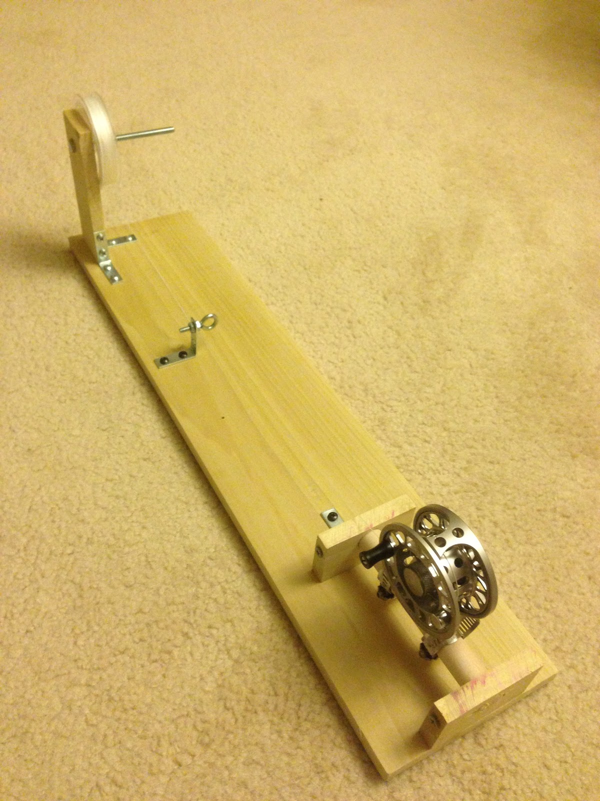 Tight Lined Tales of a Fly Fisherman: DIY...Reel Spooling Station