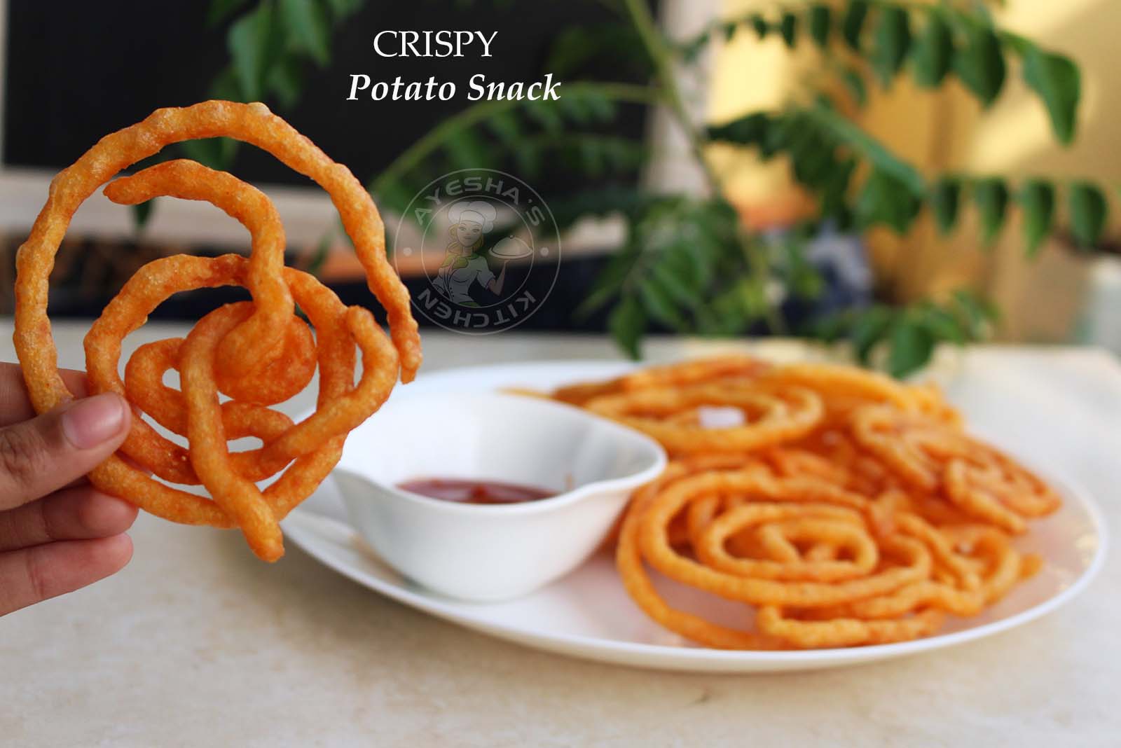 CRISPY POTATO SNACK / POTATO MURUKKU - MURUKKU /CHAKLI RECIPE