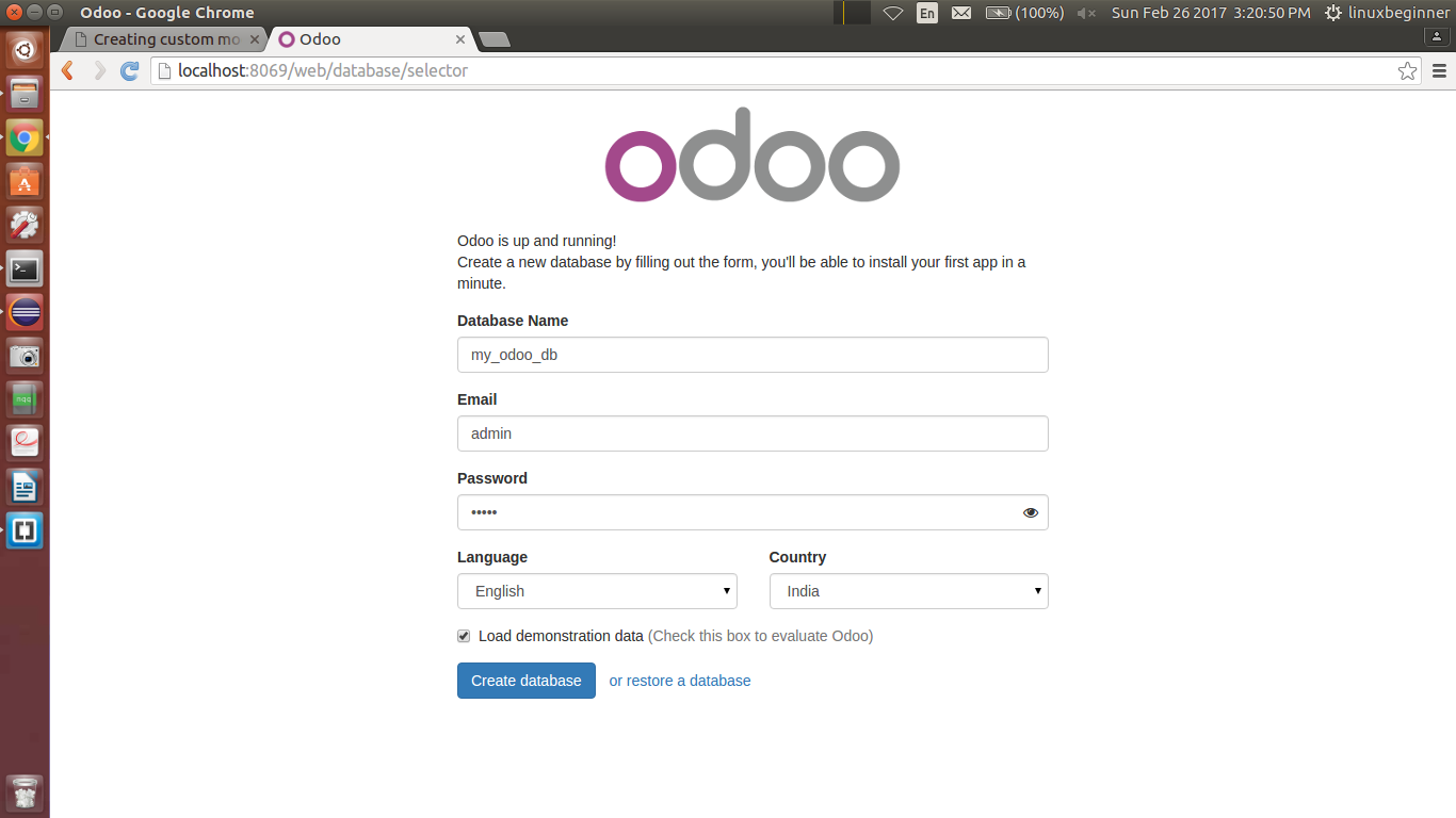Information Technology Creating Custom Module In Odoo 10