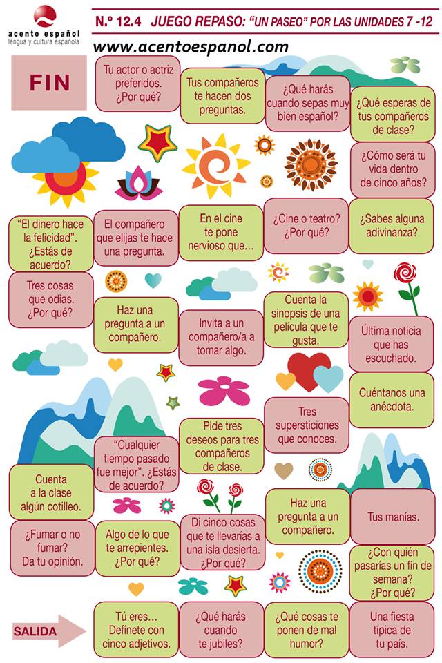 ¡Qué viva el español!: Tablero conversación