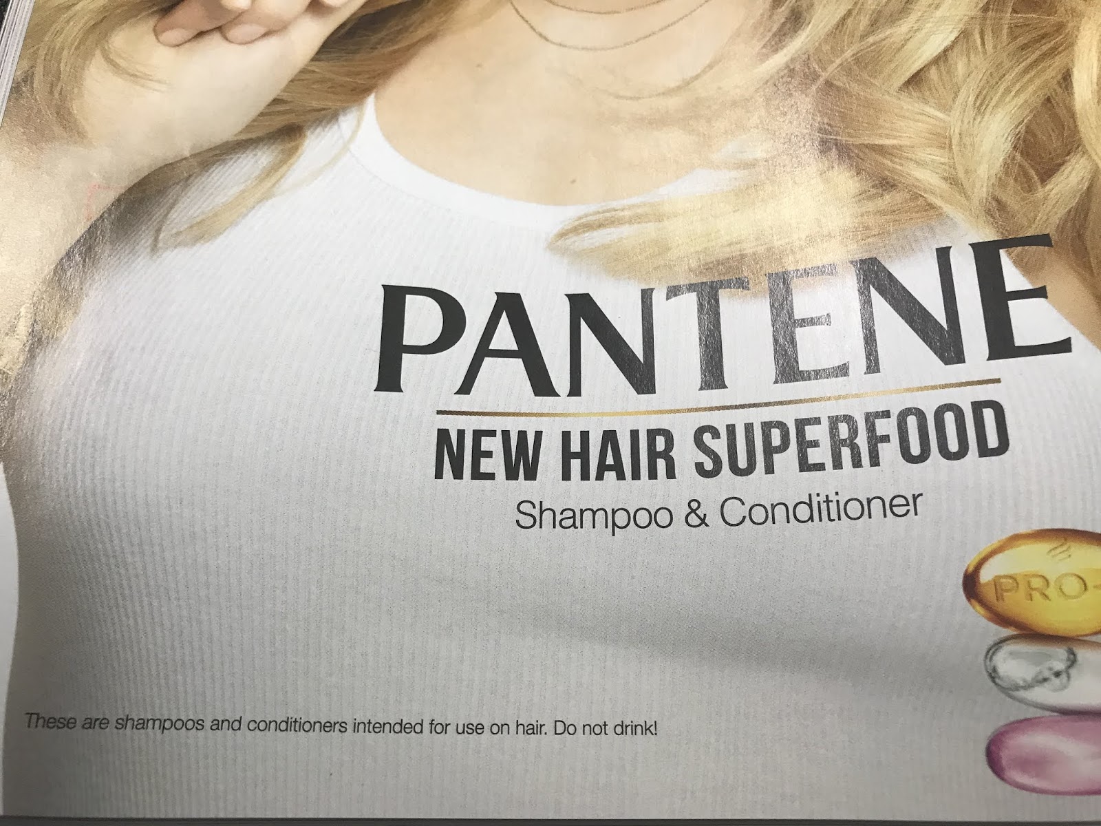 A Review A Day: Today’s Review: This Disclaimer On A Shampoo Advert