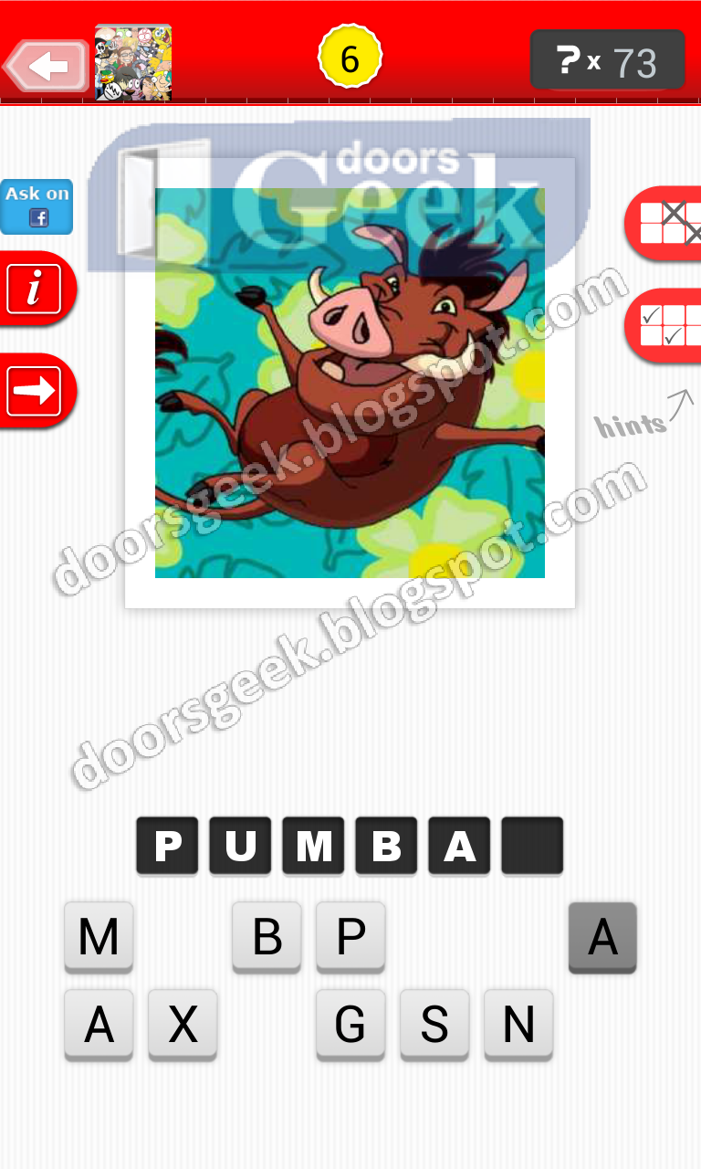 Guess The Cartoon Level 4-6 ~ Doors Geek