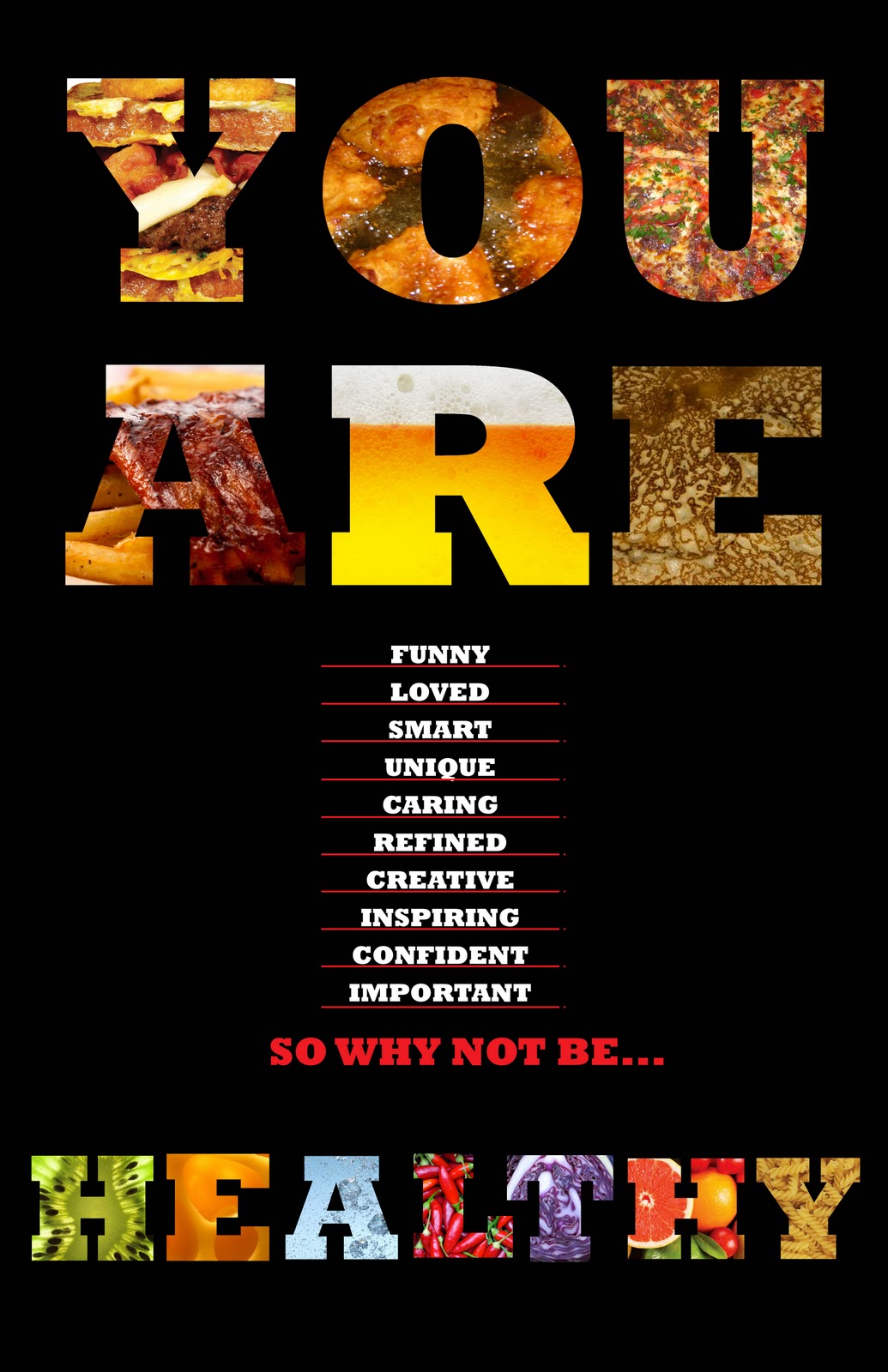 Amber's Graphic Blog Space: Obesity Awareness Poster