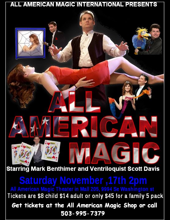 Portland Family Fun: All American Magic Show TICKET GIVEAWAY!!! -CLOSED ...
