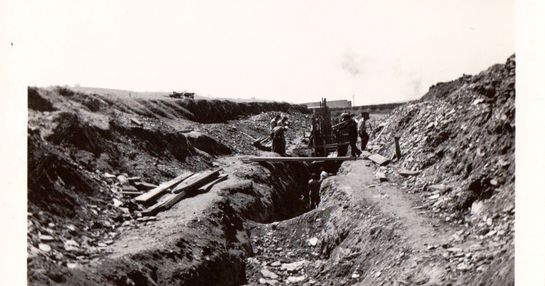 Ambridge Memories: Ambridge Borough Swimming Pool construction, 1939 ...