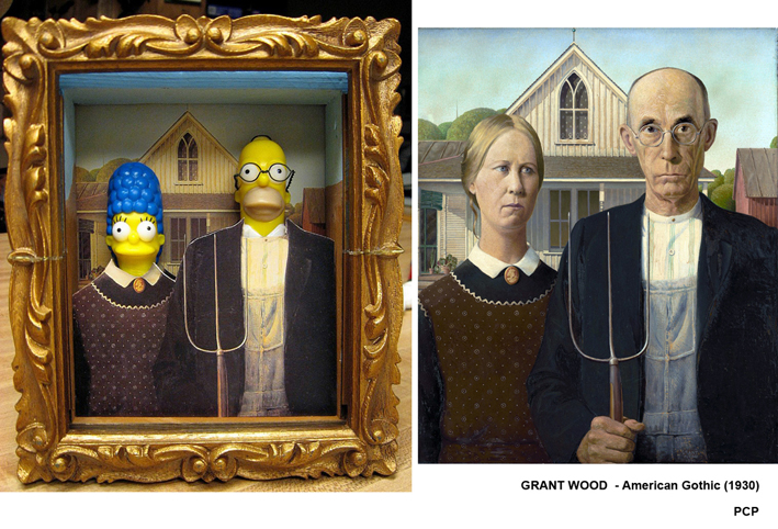 American Gothic Parody Simpsons