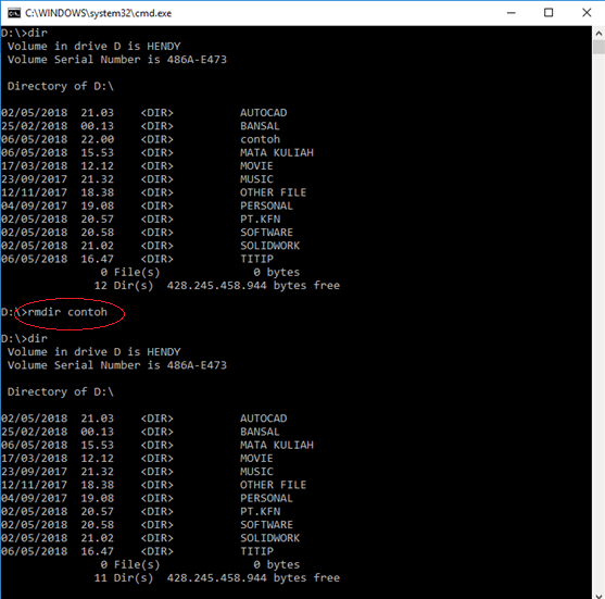 MENGENAL PERINTAH DASAR COMMAND PROMPT ( CMD ): Mengenal perintah dasar ...