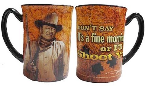 Treasures By Brenda: 31 DAYS OF COFFEE MUGS: John Wayne Mugs