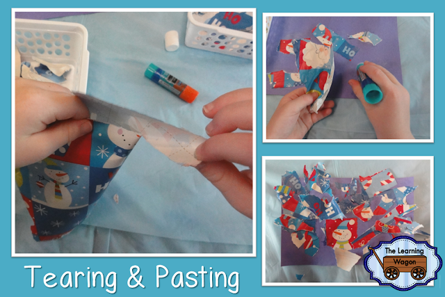 The RV Classroom: Wrapping Paper Fine Motor Activities